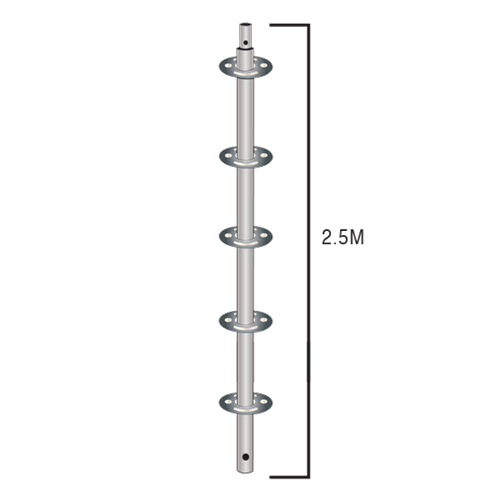5-Ring 2.5M Pin & Ring Standard Vertical w/Spigot – ScaffoldExpress.com